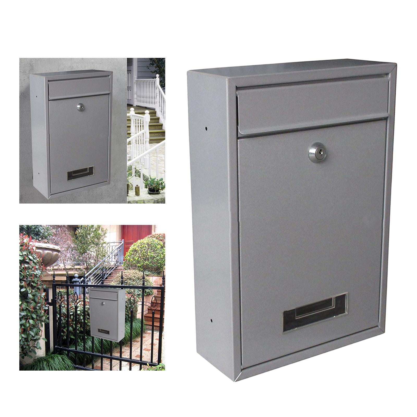 Locking Mailbox Case Lockable Mail Box, Home Decorative Letterbox Drop ...