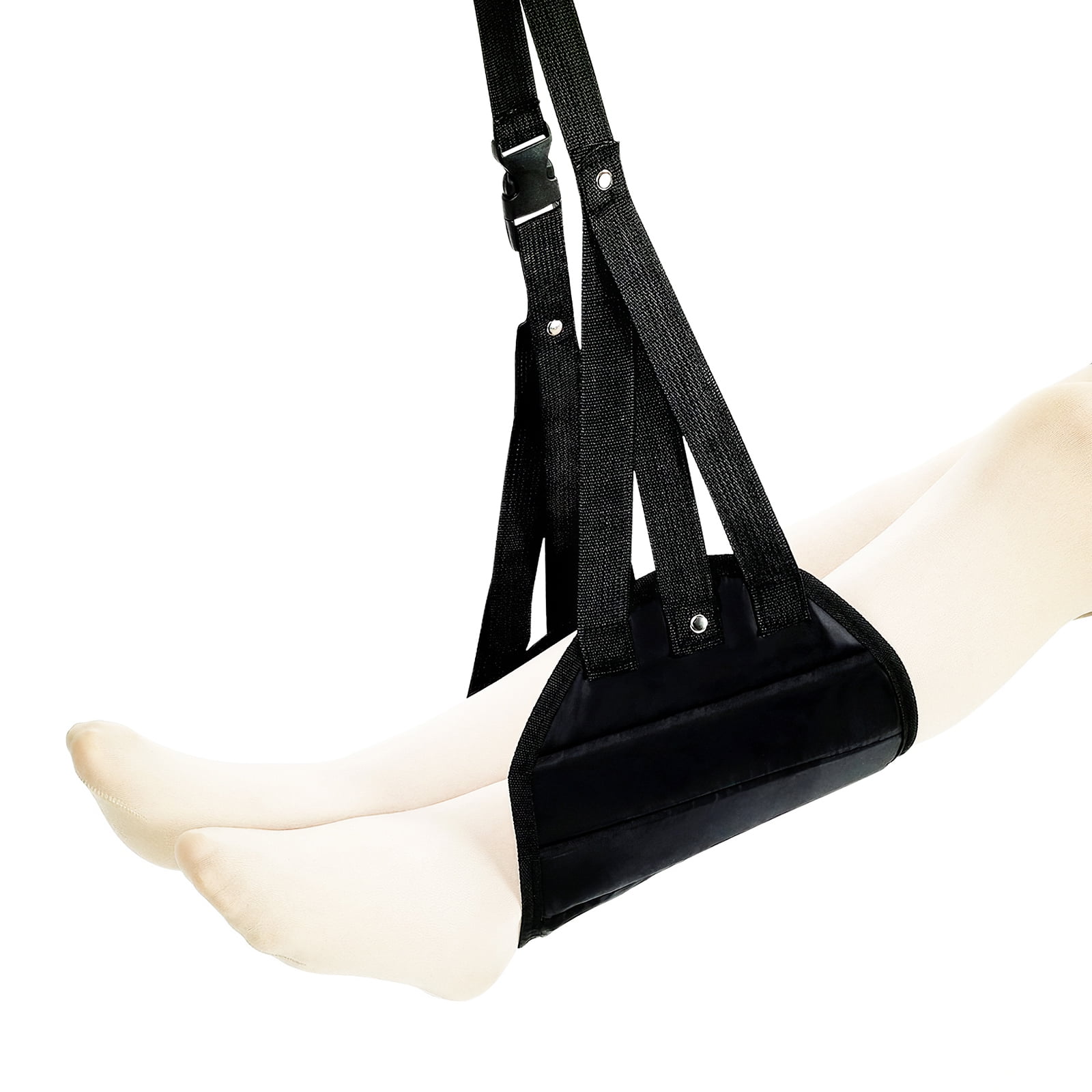 GGHKDD Portable Collapsible Foot Hammock Ergonomic Travel Foot Rest ...