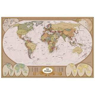 2400-1272-MAP OF THE WORLD POSTER 36X24 IN | Walmart Canada