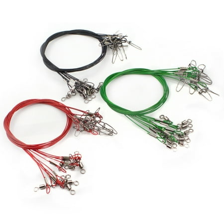 10 Pieces/Set 50CM Carbon Steel Anti Bite Carbon Fishing Wire with ...