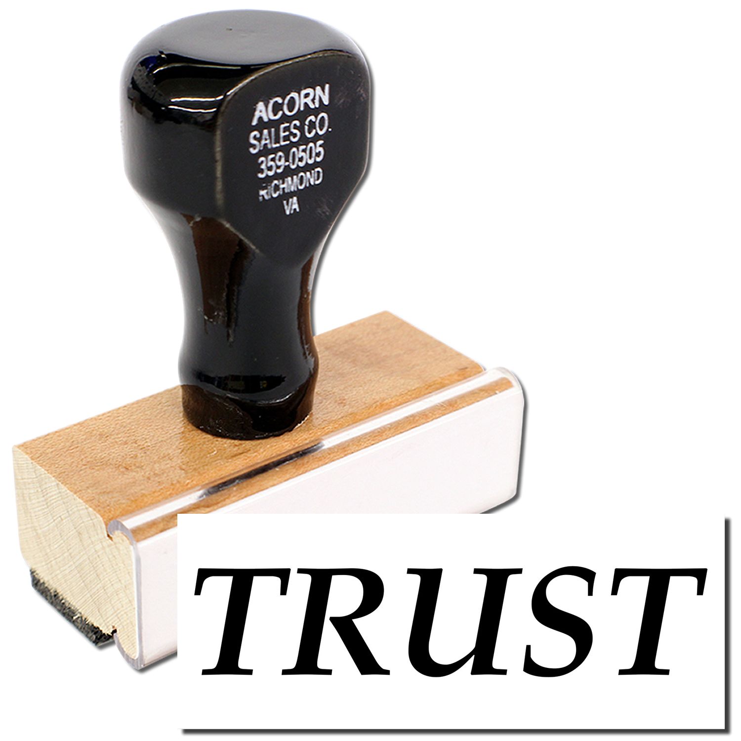 Large Trust Rubber Stamp, Wooden Handle Rubber Stamp, Laser Engraved ...