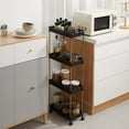 Lifewit 4 Tier Skinny Rolling Utility Cart, Small Shelves, Storage on ...