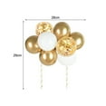 Nibolog 10pcs 5inch Balloons Thick Reusable Emulsion Rose Gold Cake