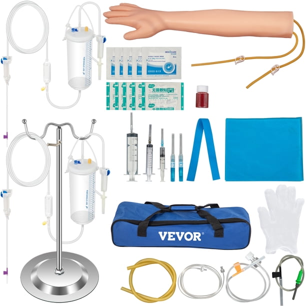 VEVOR Intravenous Practice Arm Kit 25 Pieces Phlebotomy Arm Made of PVC ...