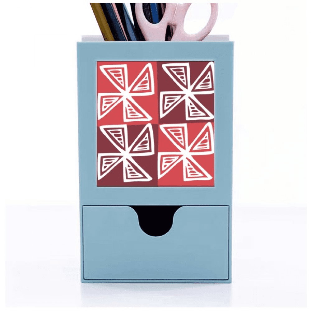 Red Windll Mexico Totems Ancient Civilization Desk Supplies Organizer ...