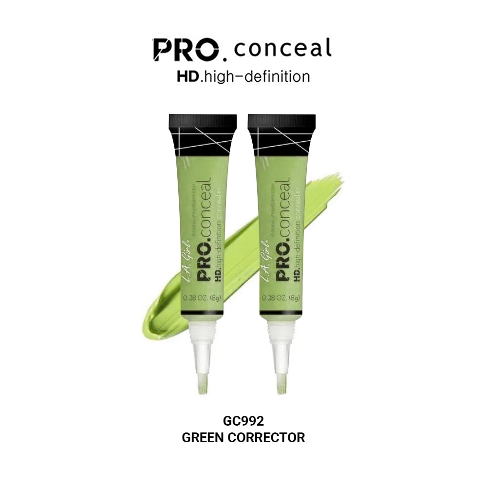LA Girl Pro Conceal HD Concealer ( Pack Of 2 ) Green Corrector GC992 ...