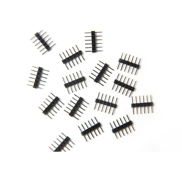 Litcessory 6-Pin to 6-Pin Connector for Philips Hue Lightstrip Plus (15 Pack, Black - STANDARD 6 ...