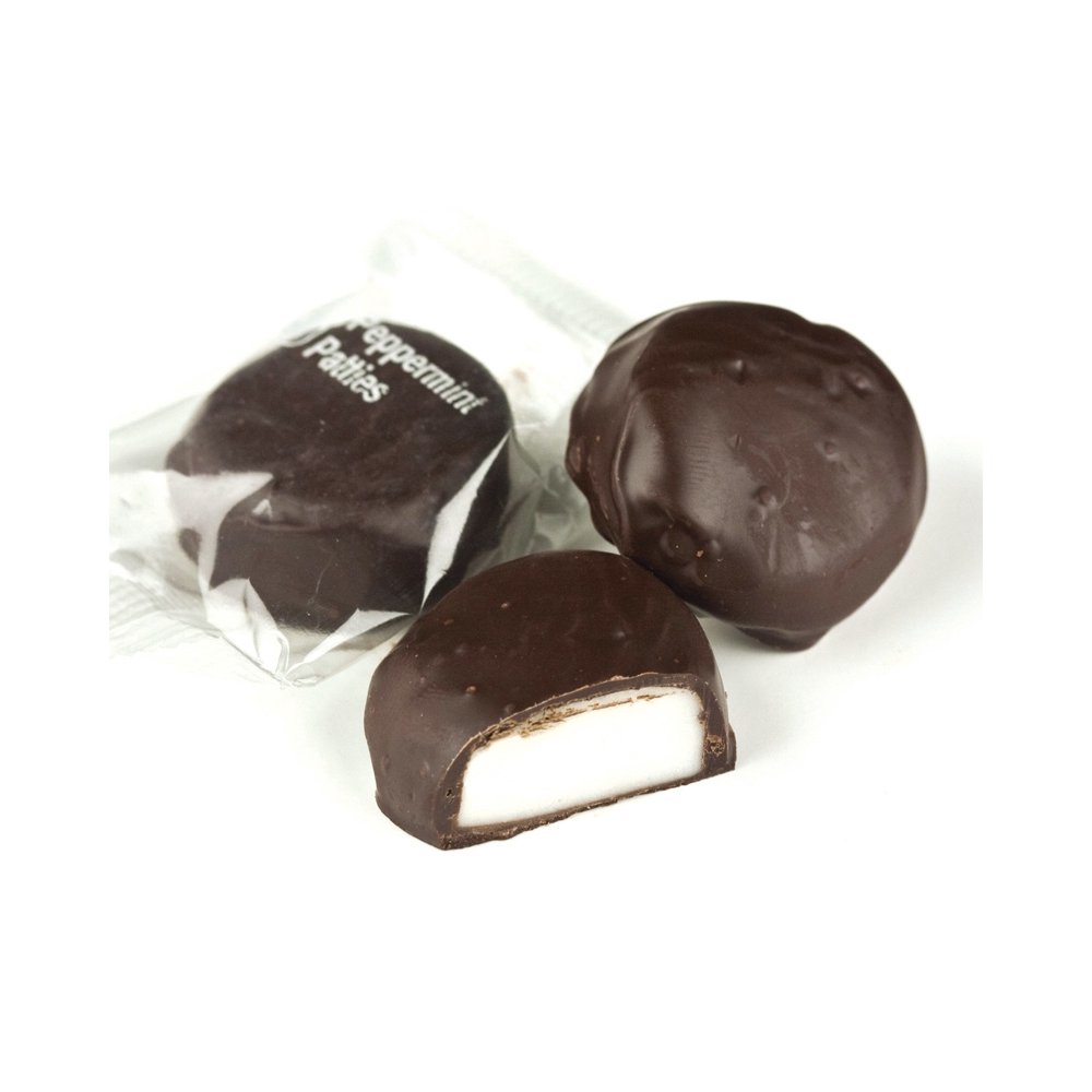 Giannios Candy Company Dark Chocolate Peppermint Patties, Bulk 10 lb ...