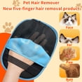 Pet Hair Remover Glove for Dogs & Cats, Five Finger Deshedding Brush ...