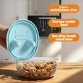 2-In-1 No-Mess Snack Container, with Fingertip Covers Reusable Box ...