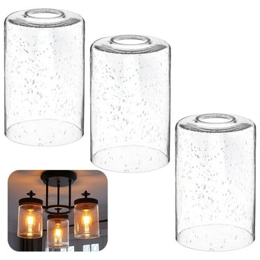 LEDupdates 3 Pack Seeded Bubble Glass Shades, 1" 5/8 Fitter Ceiling ...