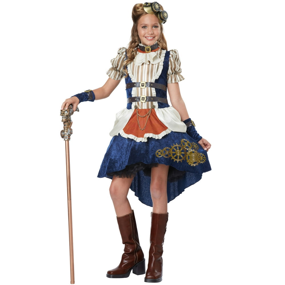 Girls Steampunk Fashion Halloween Costume - Walmart.com - Walmart.com