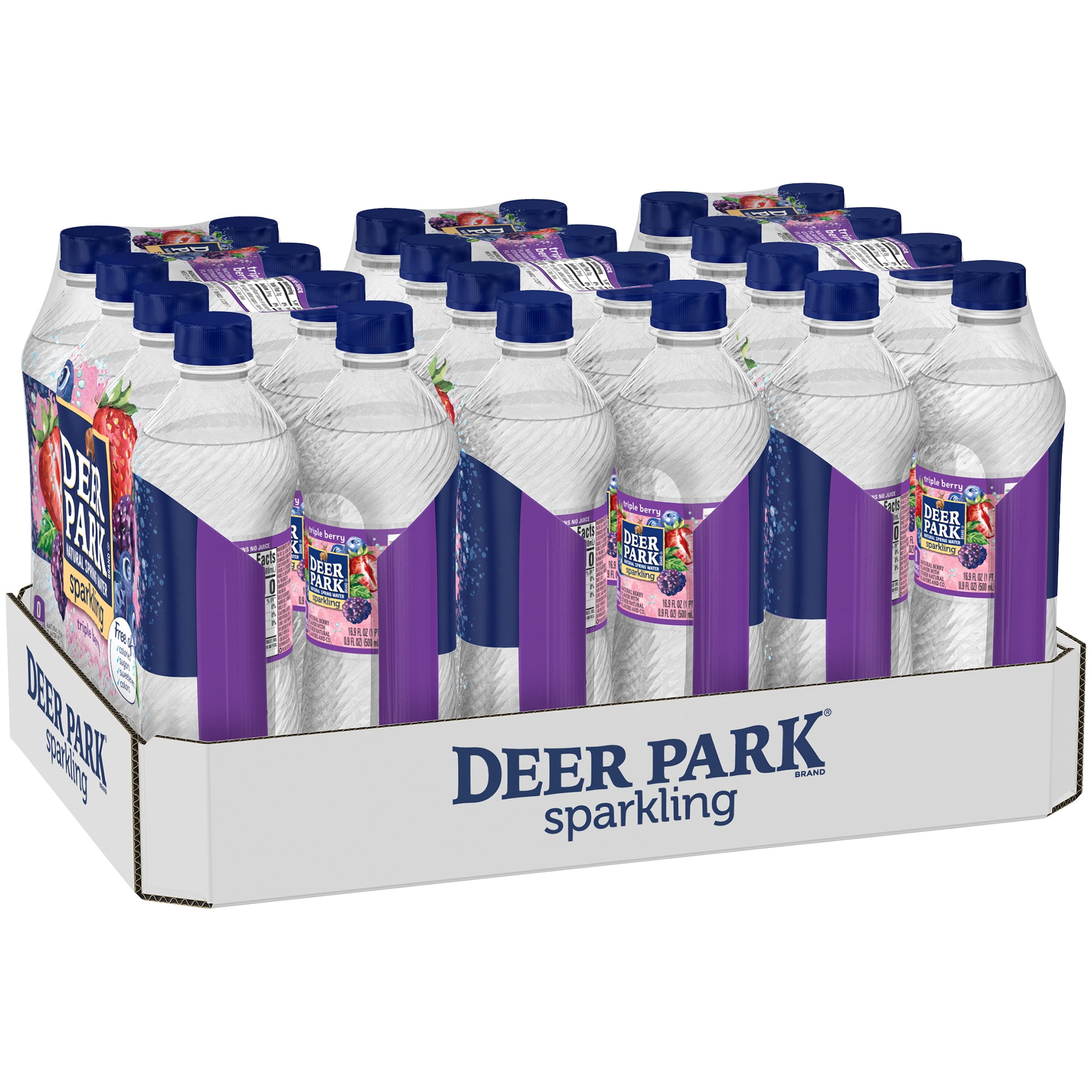 Deer Park® Sparkling Natural Spring Water Triple Berry 24 0.5 L Bottles ...