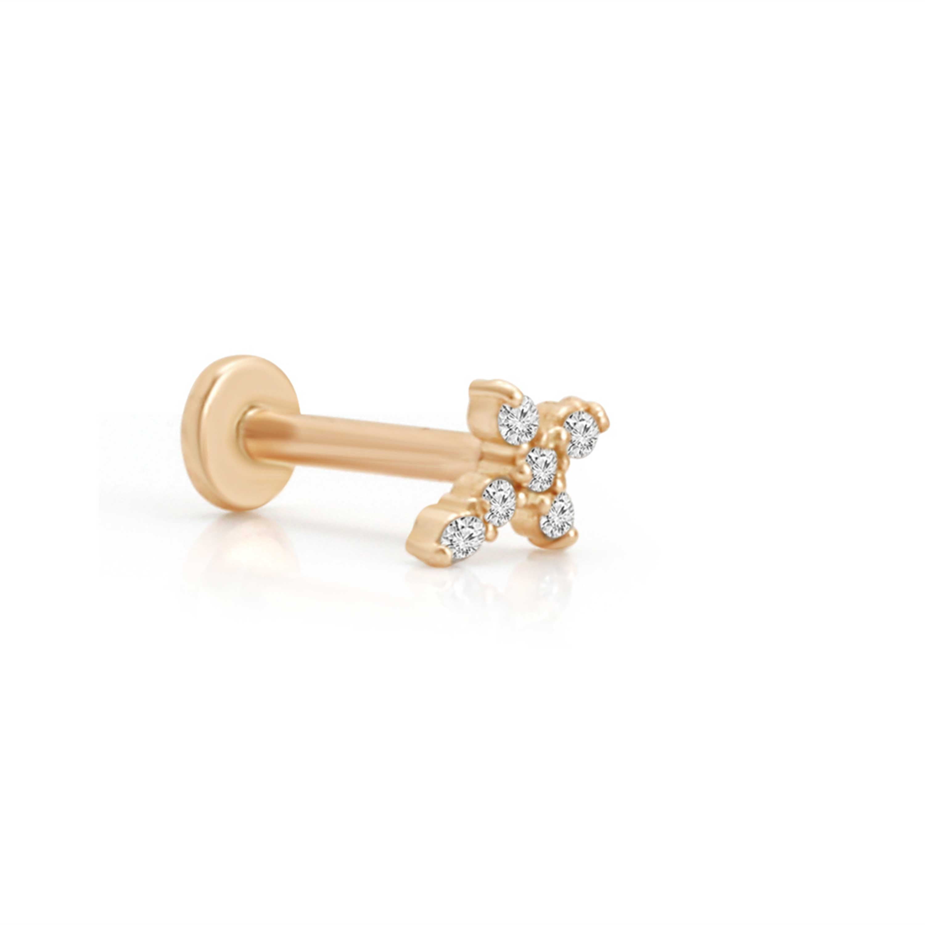Diamond Tragus Ear Piercings
