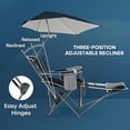 Sport-Brella Reclining Beach Chair, Midnight Blue - Walmart.com