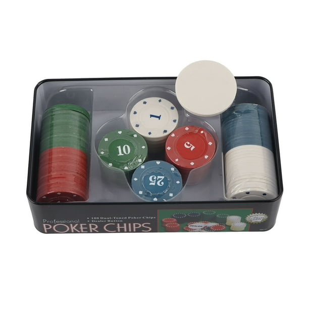 Numbered Chips, 100Pcs Poker Chip Set Meticulous Plastic + Iron Rich ...