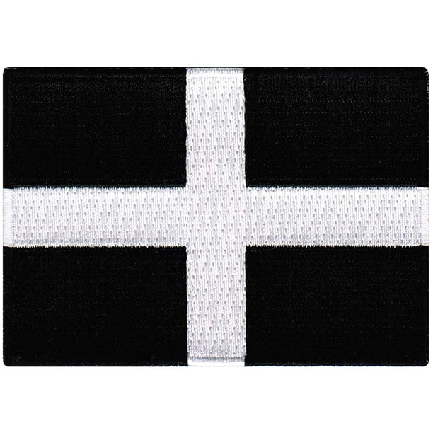 Cornwall Flag Embroidered Patch Cornish England Iron-On Celtic UK ...