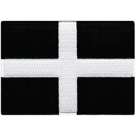 Cornwall Flag Embroidered Patch Cornish England Iron-On Celtic UK ...