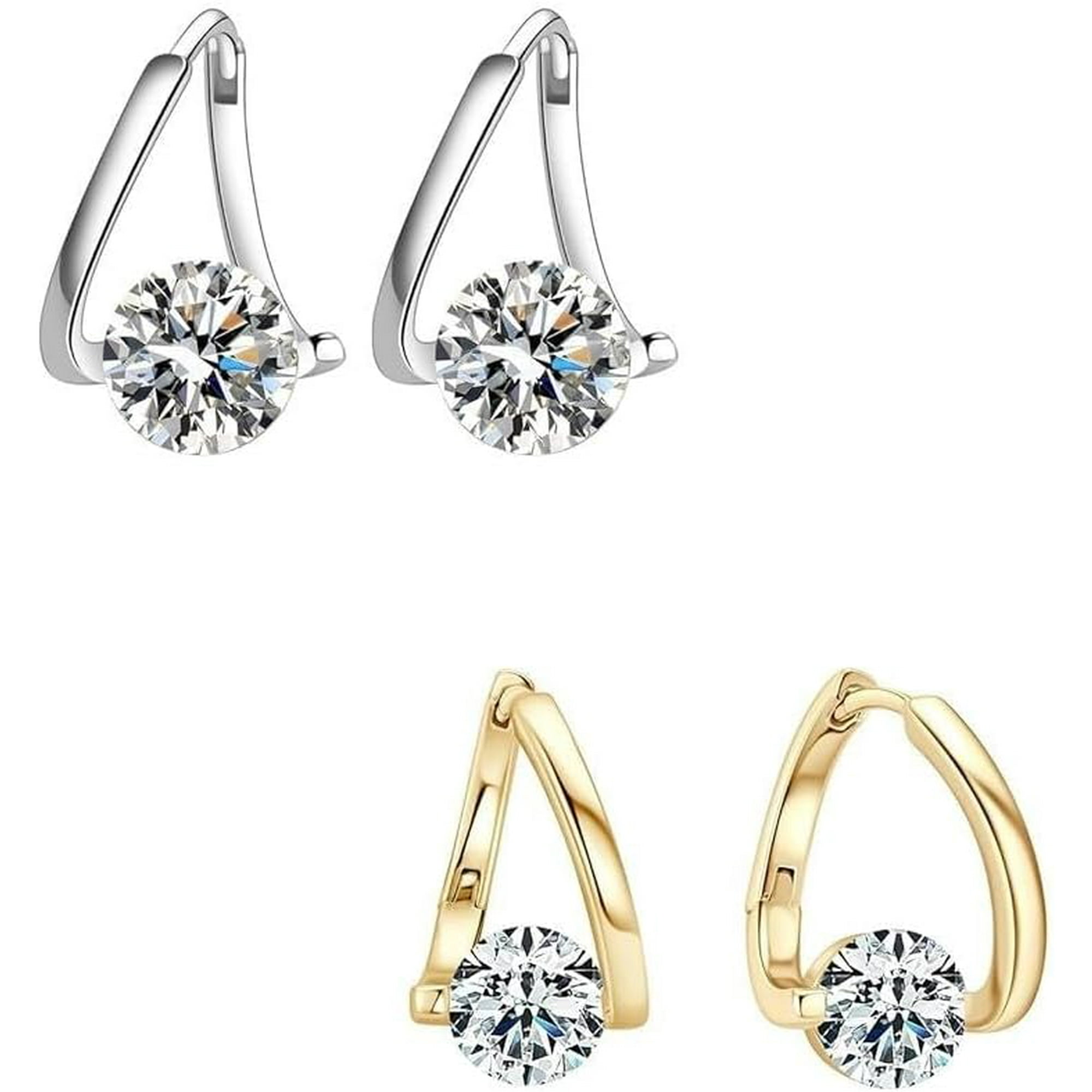 Click here for Salafire Hoop Earrings For Women  Small Gold Plate... prices