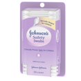 Johnson's Safe Infant Ear Swabs, Non-Bleached Cotton, 55 Ct, Kid Tips ...