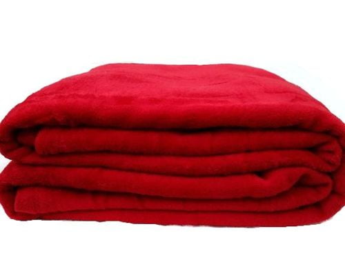 Coral Fleece Throw Blanket Soft Elegant Cover Queen Burgundy - Walmart.com