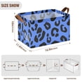 Blue Background Pattern Collapsible Storage Bin Open Home Shelf Basket ...