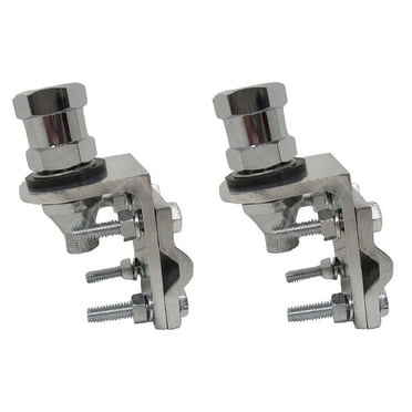 LOT OF 2 WORKMAN RV1 SINGLE GROOVE CB RADIO ANTENNA MIRROR MOUNT W/ SO ...