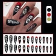 24pcs Slipknot Horror Stiletto False Nail Press on Nails for Nail Art ...