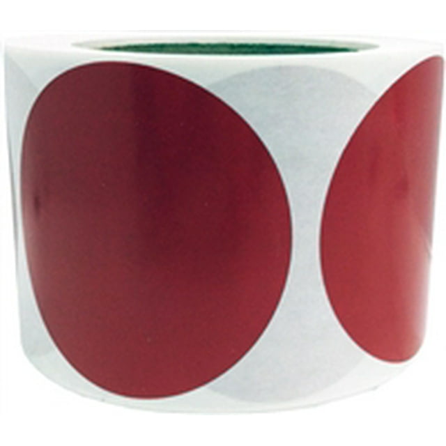 Cranberry Circle Dot Stickers | 3" Inches Round | 500 Pack - Walmart.com