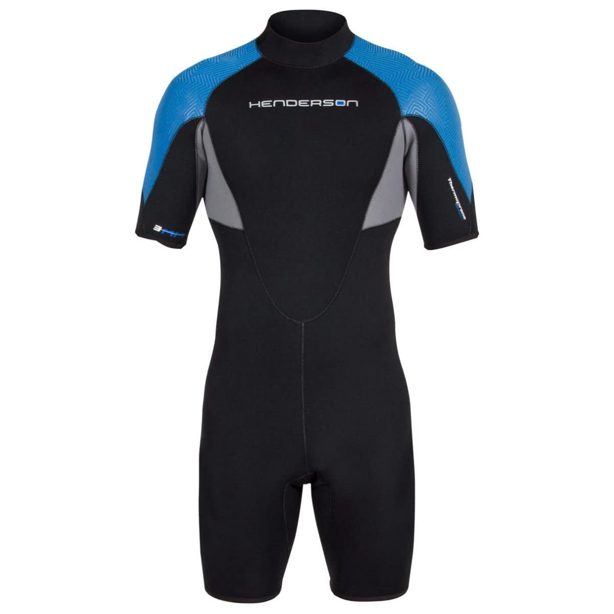 Henderson 3mm Thermoprene Pro Mens Back Zip Shorty Negro/Azul L ...