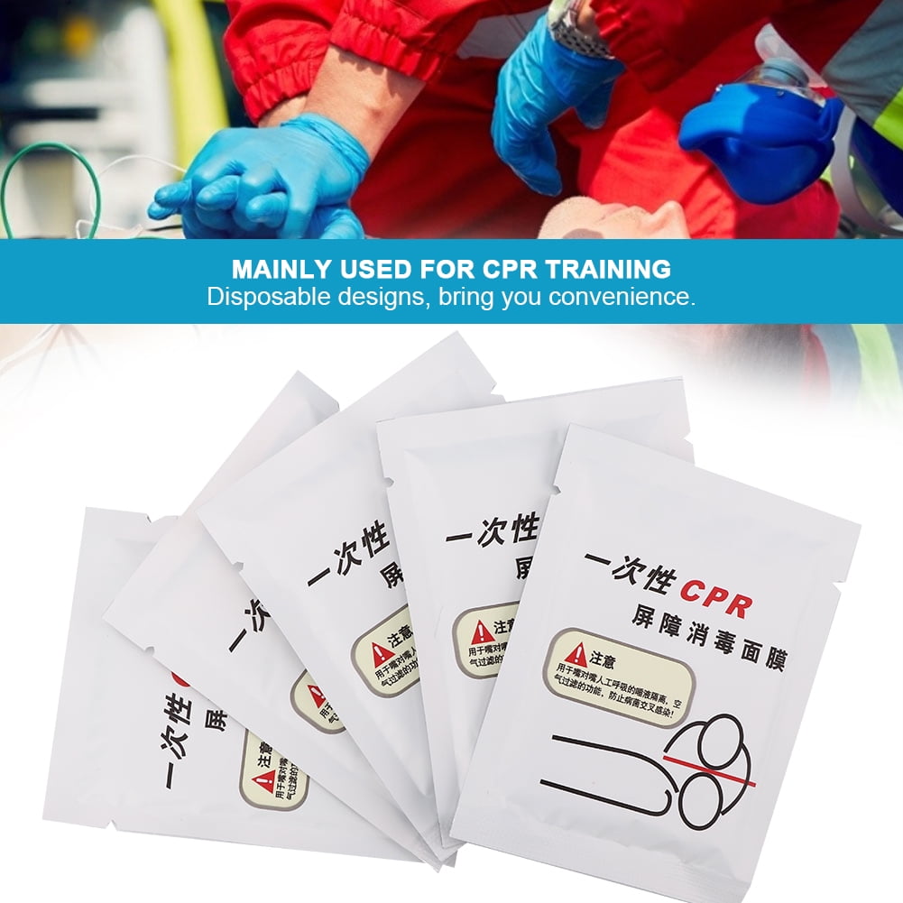Spptty Face Shield,Disposable CPR Face Shield,50pcs Disposable CPR ...
