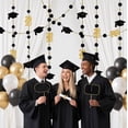 118.11in Graduation Swirl Garland Decorations Mortarboard Star Hanging ...