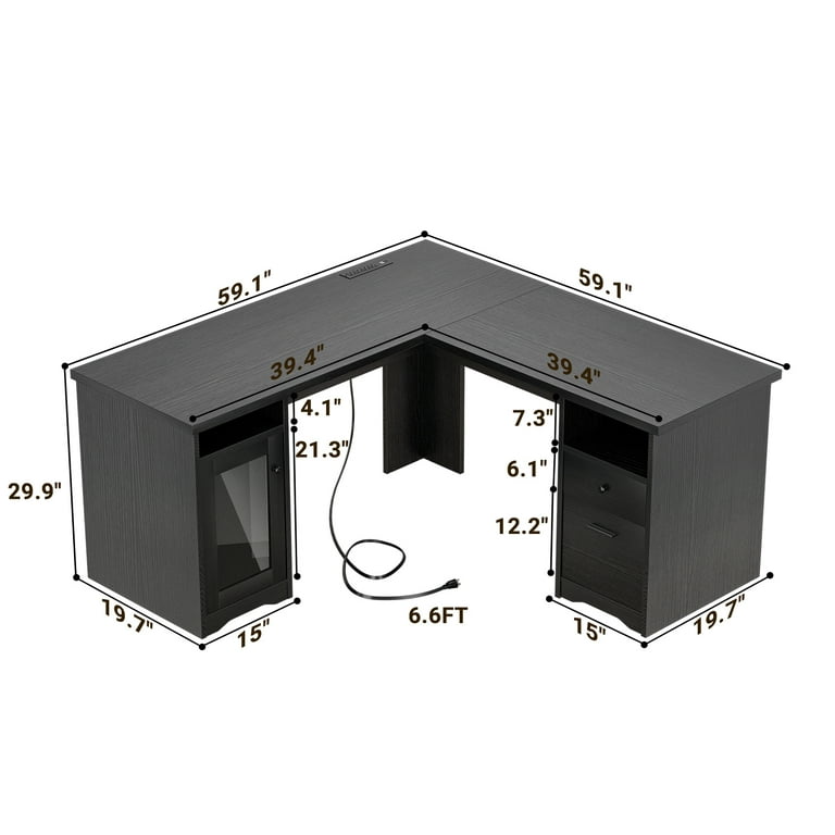 Corner desk 60 x 60 store