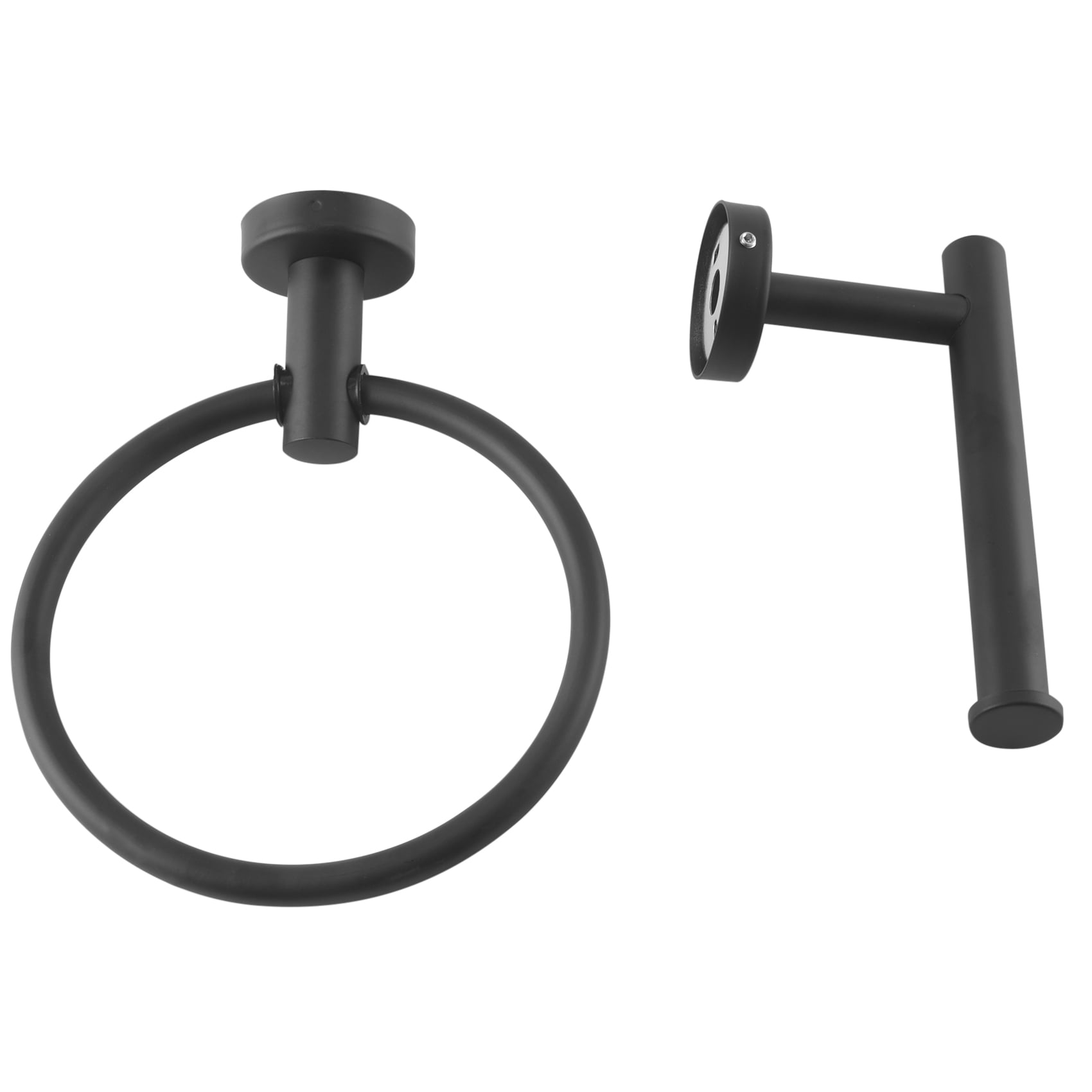 Click here for Unbranded 2pcs Bathroom Hardware Black Towel Ring... prices