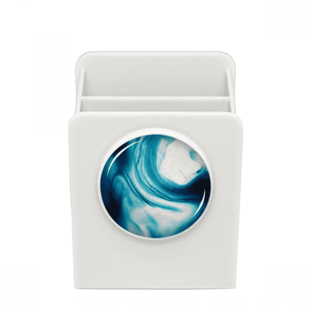 Transparent Liquid Blue Pigment Desk Pencil Holder Cup Pen Organizer ...