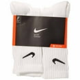 Nike Unisex Dri-FIT Crew Training Socks, 6-Pack, White, Moisture Wicking, Size 8-12 - Walmart.com