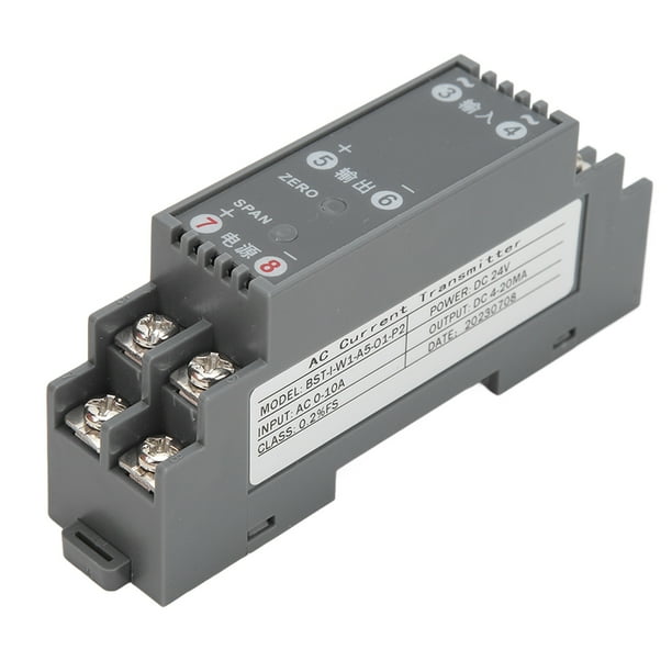 Transmisor de corriente 4-20 mA ANGGREK DC24 V Fuerte resistente a interferencias con riel guía ...