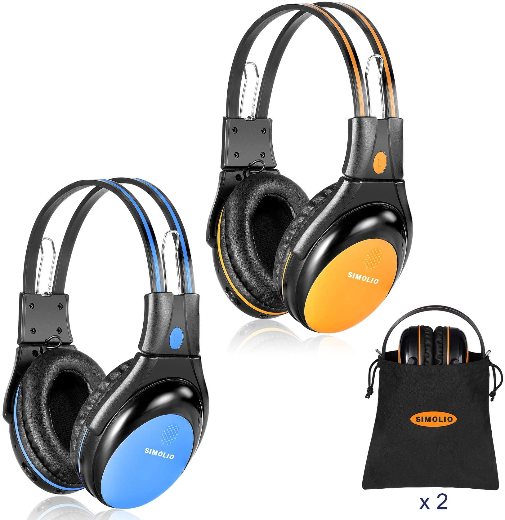 2 Pack of Car Headphones with Switchable 75dB,85dB,94dB Volume Limited ...