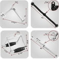 Free Shipping! Yes4All Combo Double D Handle Cable Attachment, Tricep ...