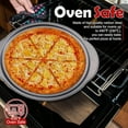 Pizza Pan for Oven - 13" 2PCS Round Carbon Steel Pizza Pan, Non-Stick ...