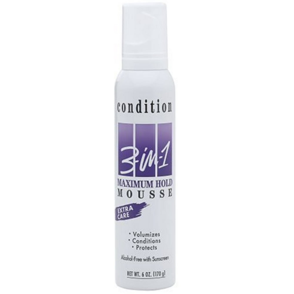 CONDITION 3-in-1 Maximum Hold Mousse 6 oz (Pack of 6) - Walmart.com ...