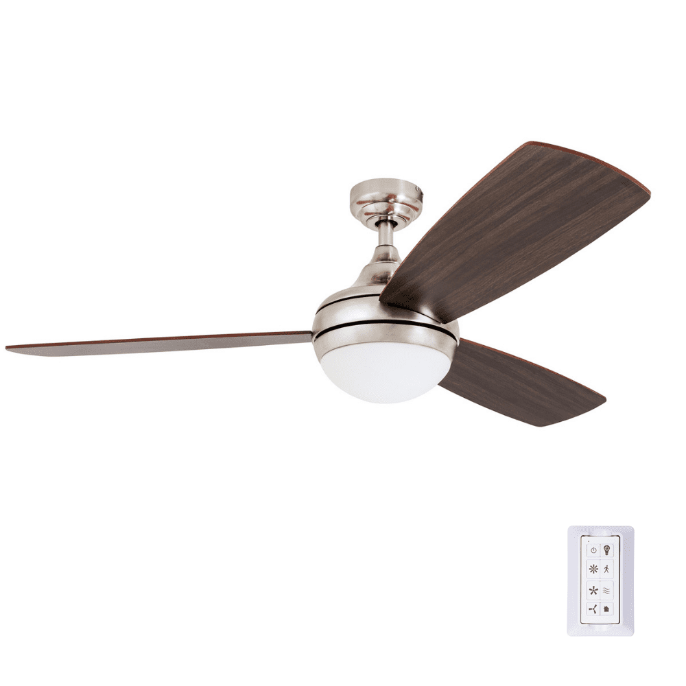 Prominence Home Calico 52" Nickel Modern Ceiling Fan with 3 Blades ...