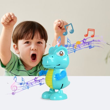 Gift for Kids Electric Music Dancing Dinosaur Toy With Colorful Light ...