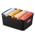 Set of 6 Plastic Storage Baskets - Small Pantry Organizer Basket Bins ...