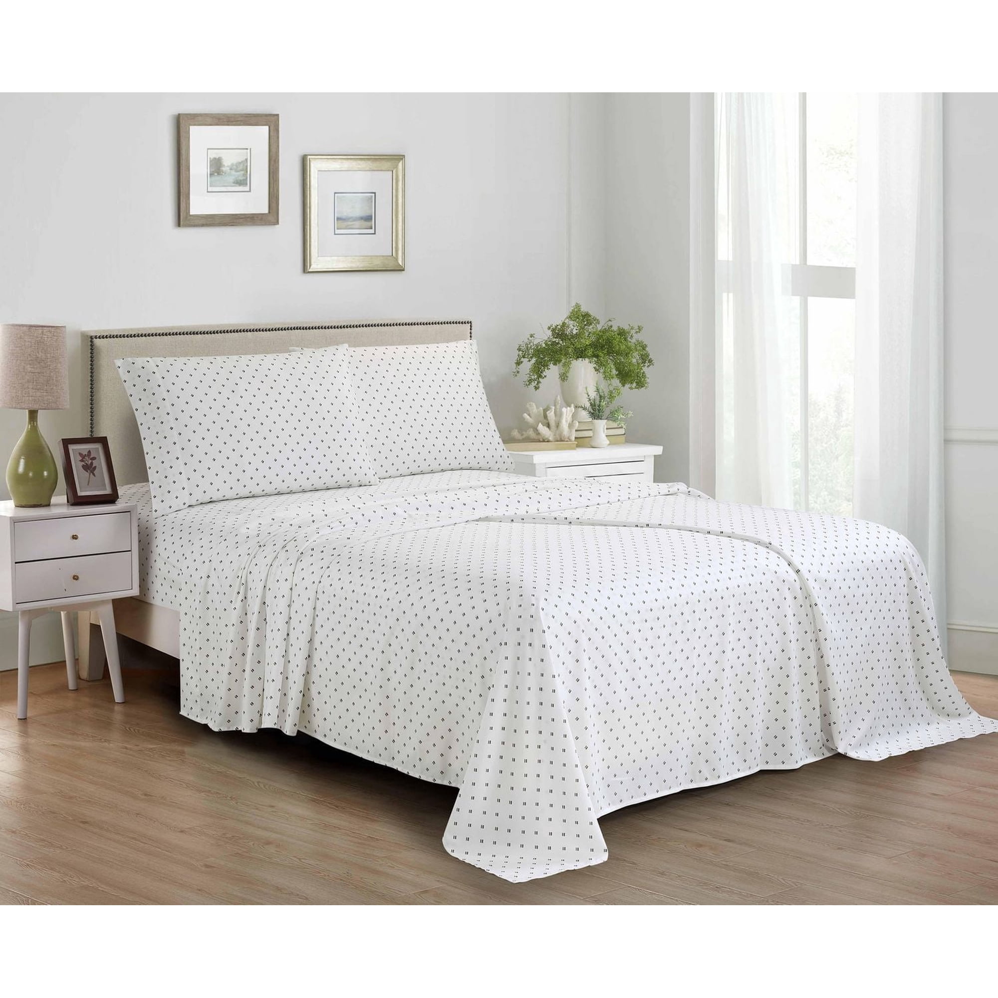 Click here for Swift Home 4 Piece Printed Microfibre Sheet Set Ki... prices