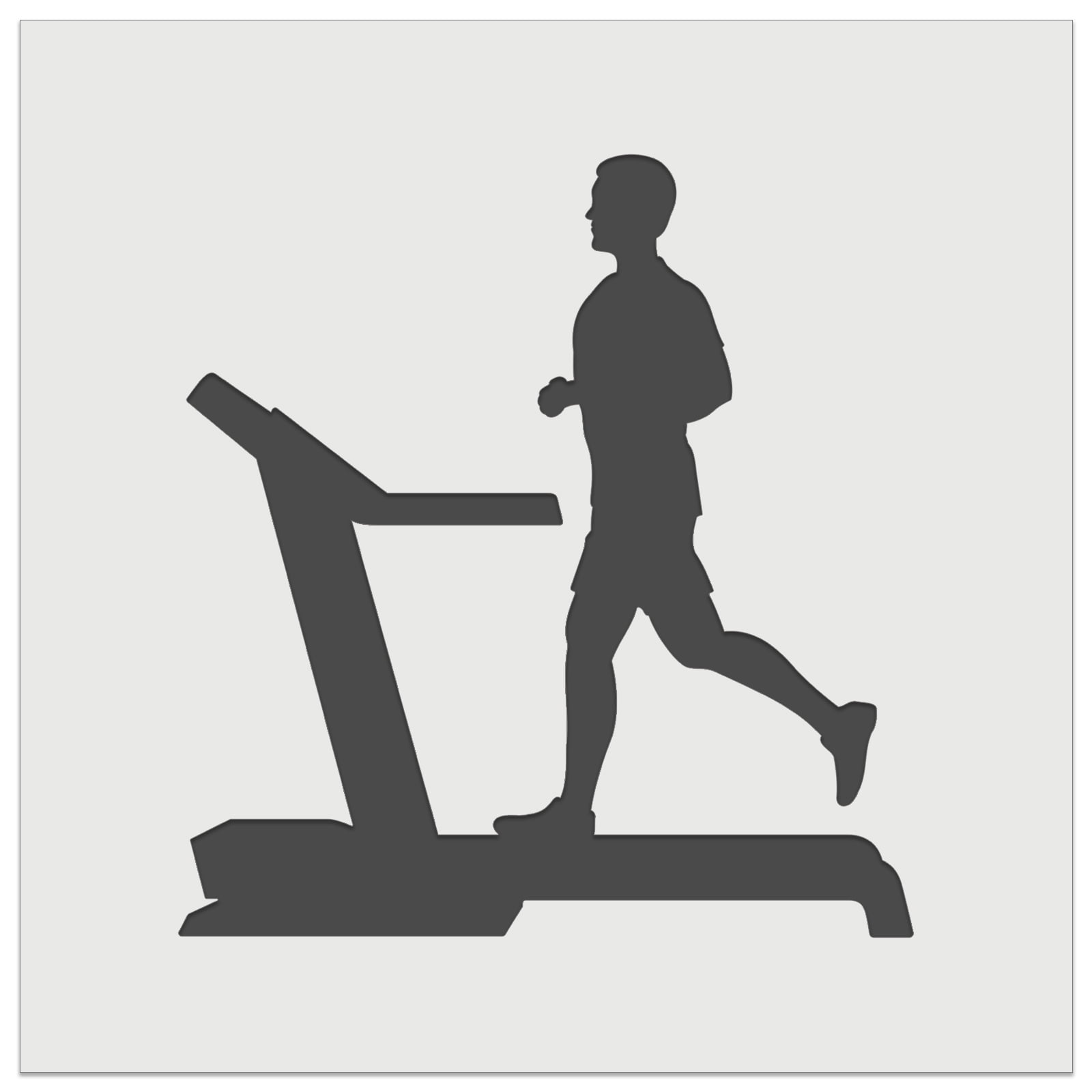 Man Running on Treadmill Cardio Workout Gym DIY Cookie Wall Craft ...