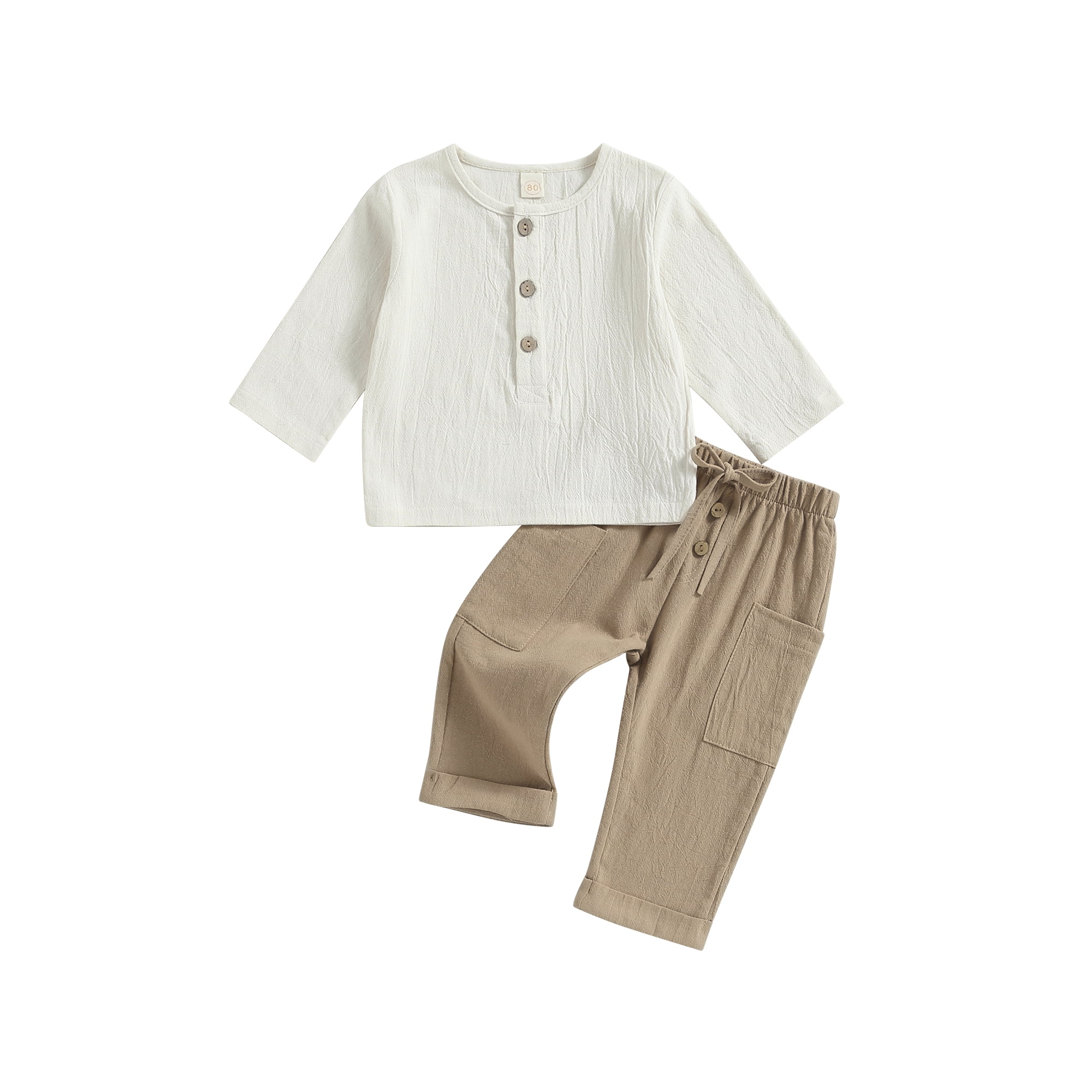 Click here for Gupgi Toddler Boy Long Sleeve Button Down Cotton T... prices