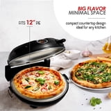Virtu Electric Pizza Oven & Pizza Maker Machine, 12 Inch Pizza cooker ...