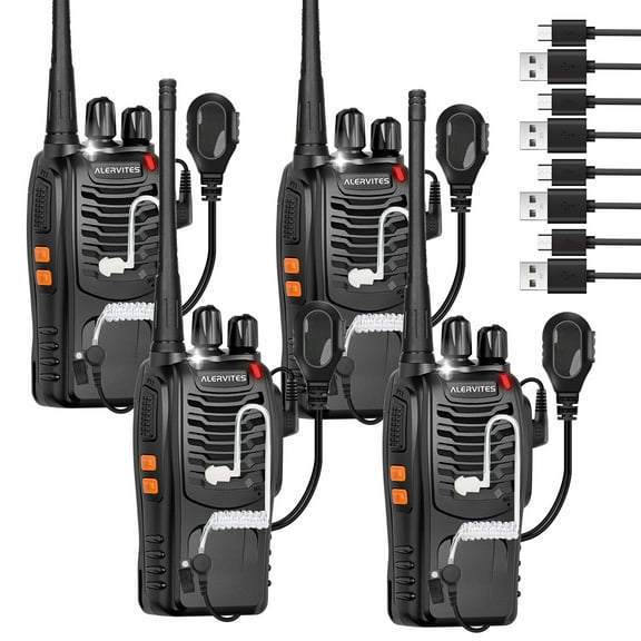 H-777H Walkie Talkies Rechargeable,2 Way Radios Long Range,USB-C,VOX ...