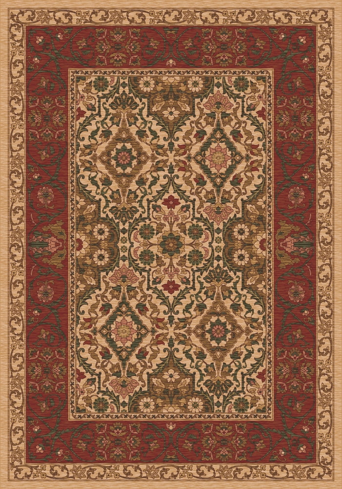 Milliken Pastiche Area Rug SANDAKAN FLAXEN Sandakan Flaxen Petals Vines ...